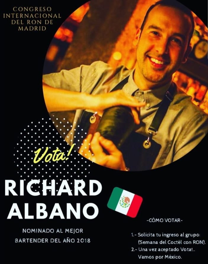 Richard Albano nominado al VIII Best Bartender IRC 2018 - Madrid ...